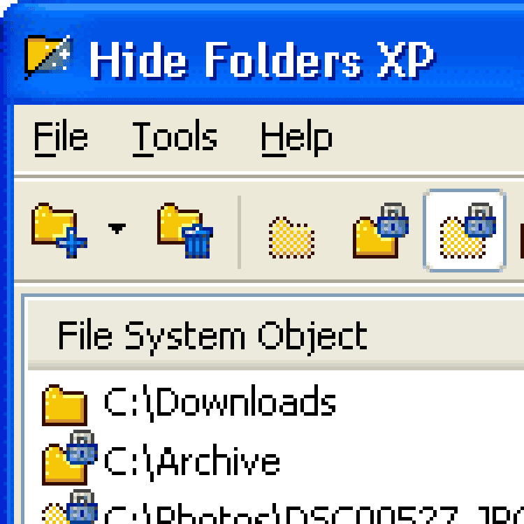 Hide Folders XP скачать на Windows бесплатно