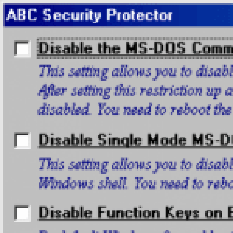 ABC Security Protector скачать на Windows бесплатно
