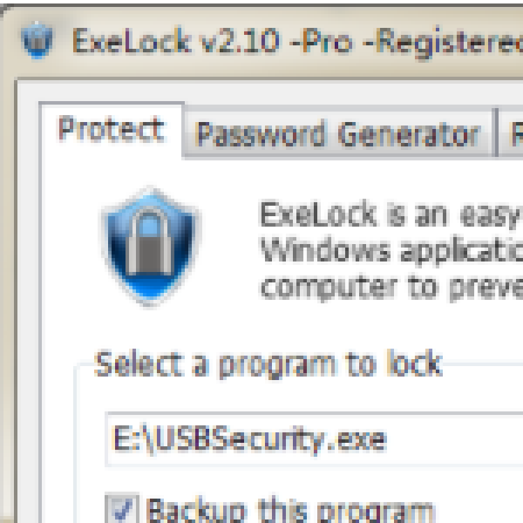 ExeLock скачать на Windows бесплатно