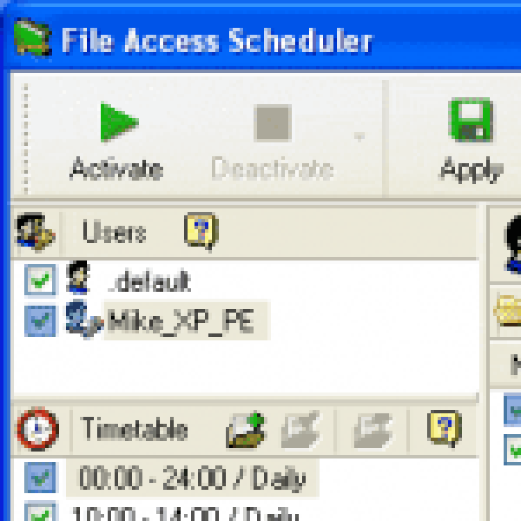 File Access Scheduler скачать на Windows бесплатно