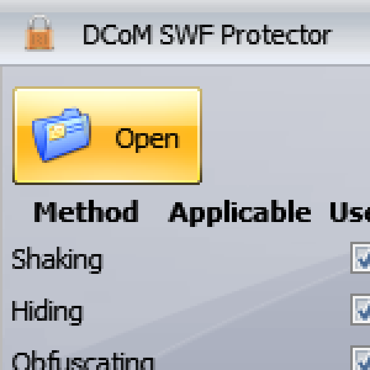 DCoM SWF Protector скачать на Windows бесплатно