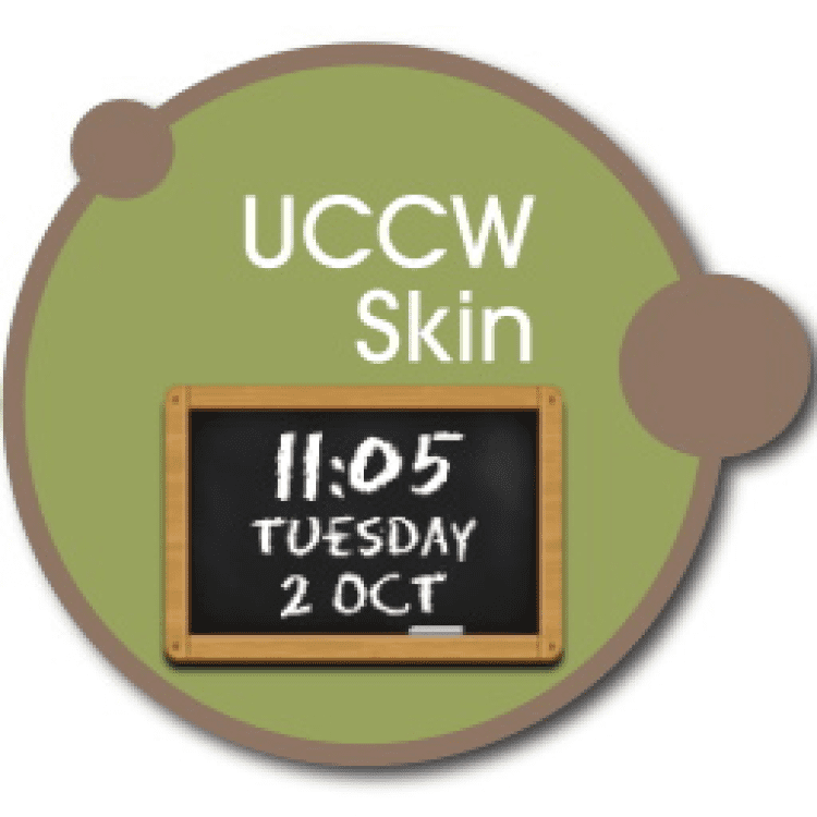 Chalkboard UCCW skin скачать на Android бесплатно
