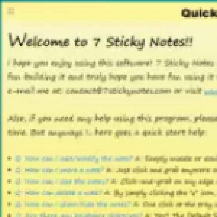 7 Sticky Notes скачать на Windows бесплатно