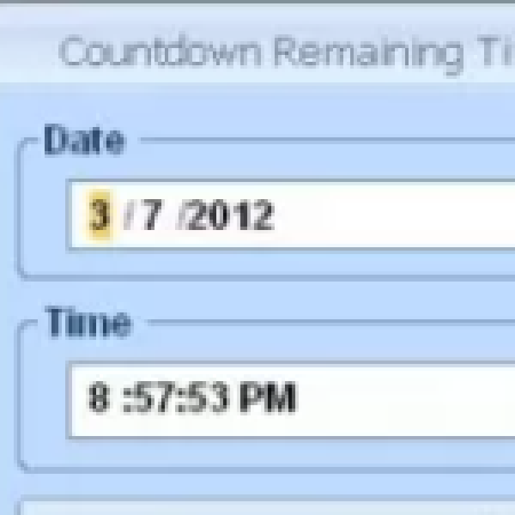 Countdown Remaining Time or Count Elapsed Time скачать на Windows бесплатно