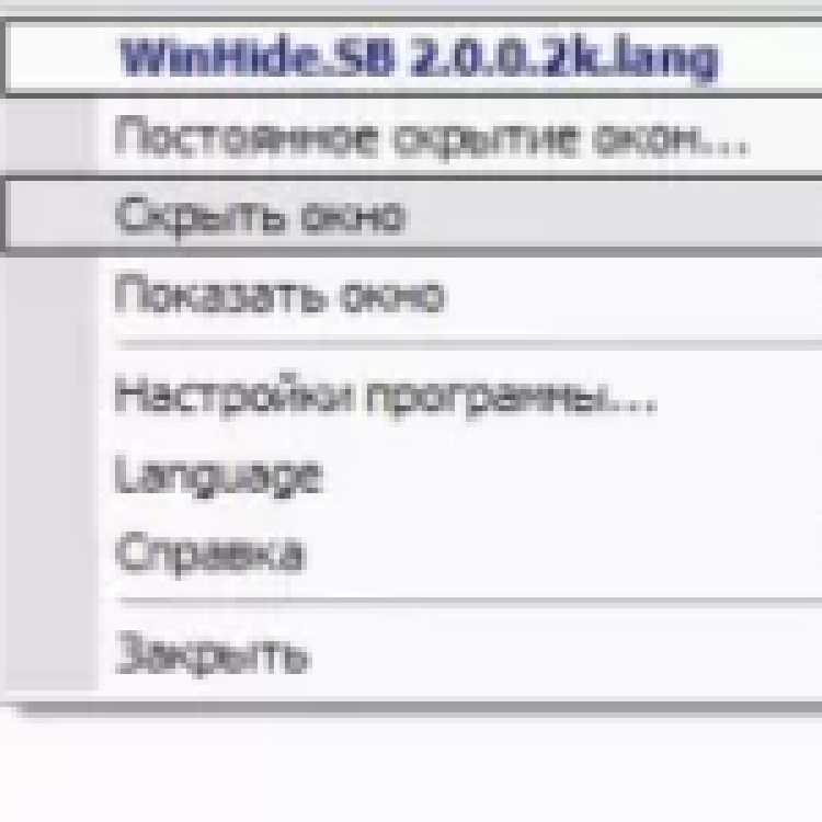 WinHide.SB скачать на Windows бесплатно